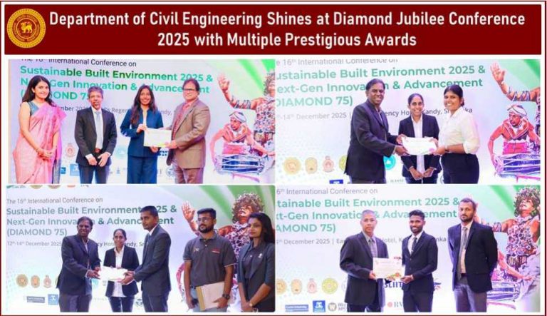 Department of Civil Engineering Shines at Diamond Jubilee Conference ...